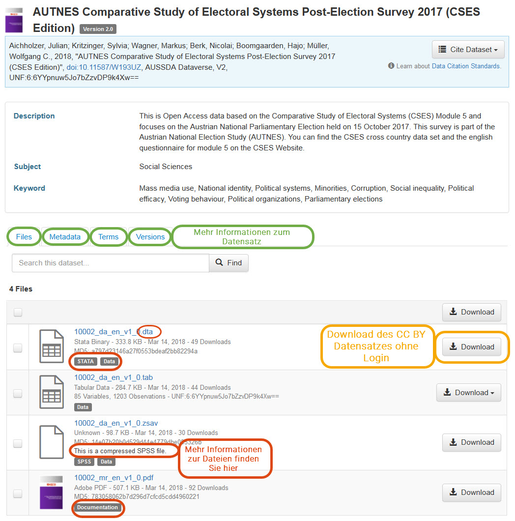 AUSSDA Dataverse User Guide